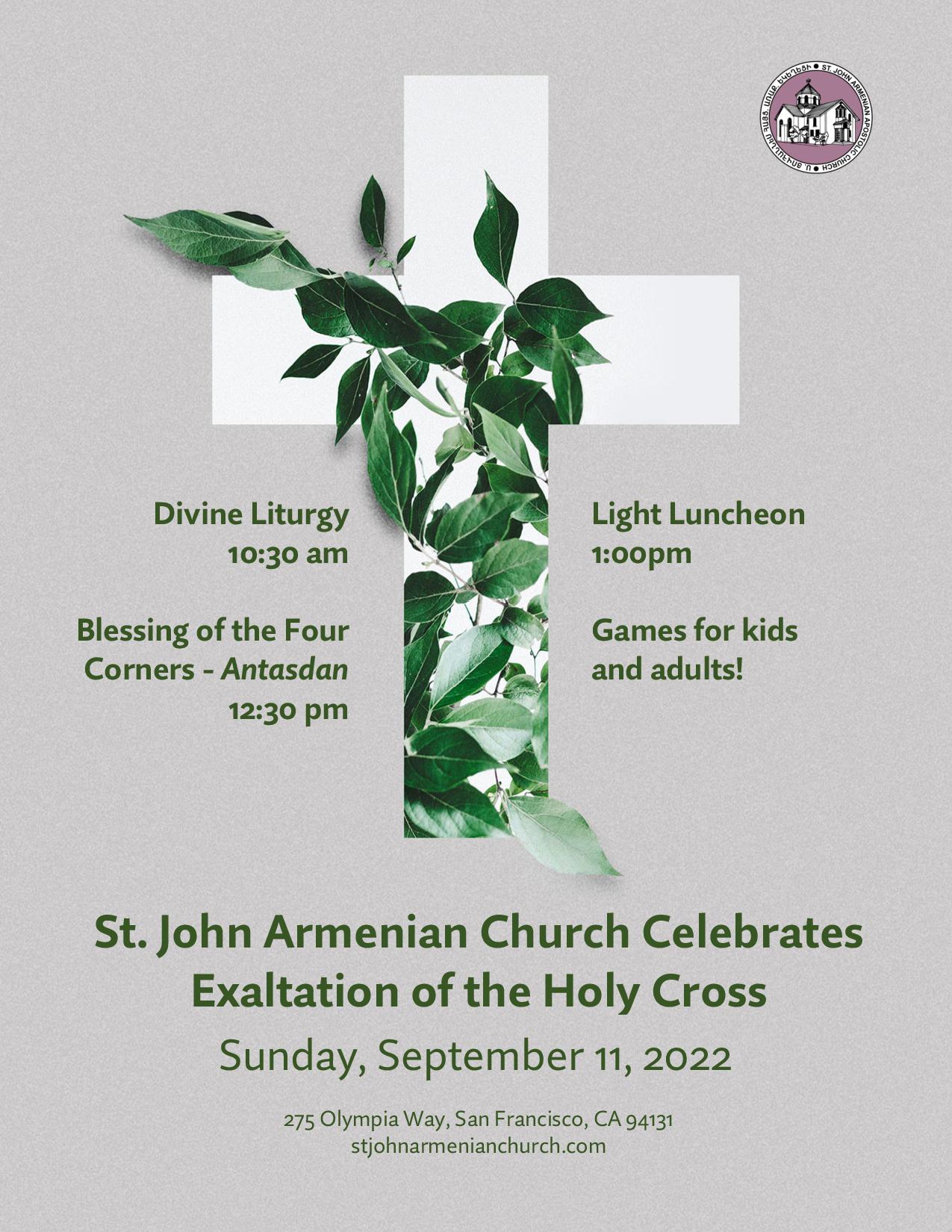 Celebrating Exaltation of the Holy Cross | St. John Armenian Apostolic ...