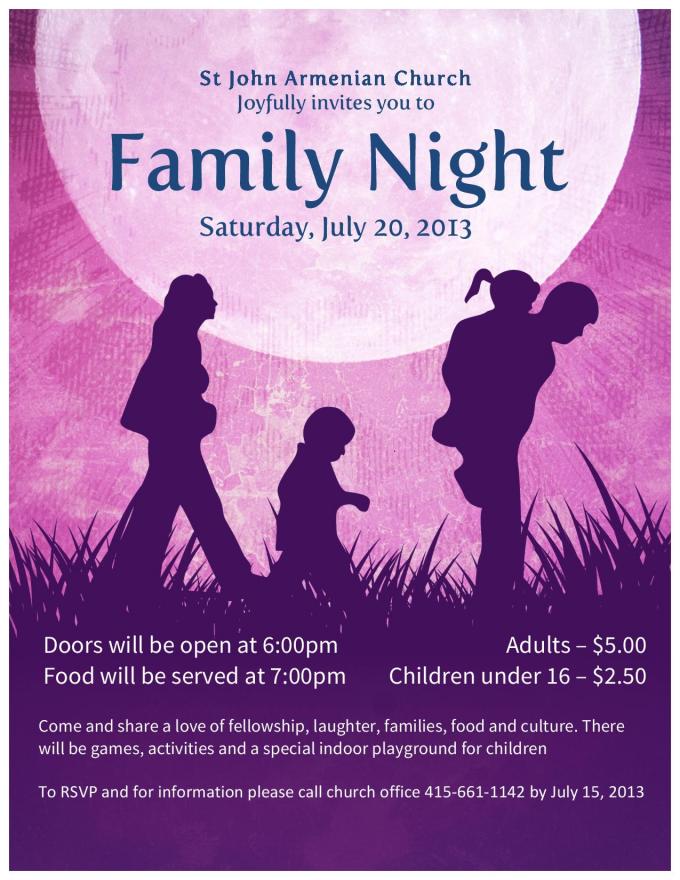 Family Night | St. John Armenian Apostolic Church
